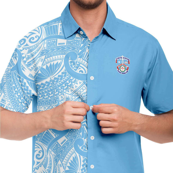 'Apifo'ou College Shirts - Blue – Atikapu
